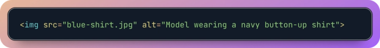 How to write good alt text for product images